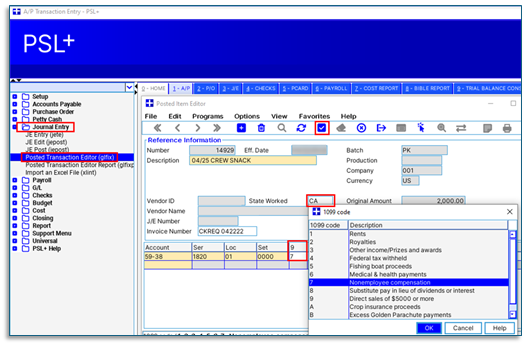 PSL+: Prep and Review Your 1099 Data – Cast and Crew